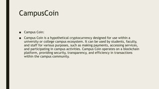 Tokens and currency in Block Chain DTBTrust | PPTX