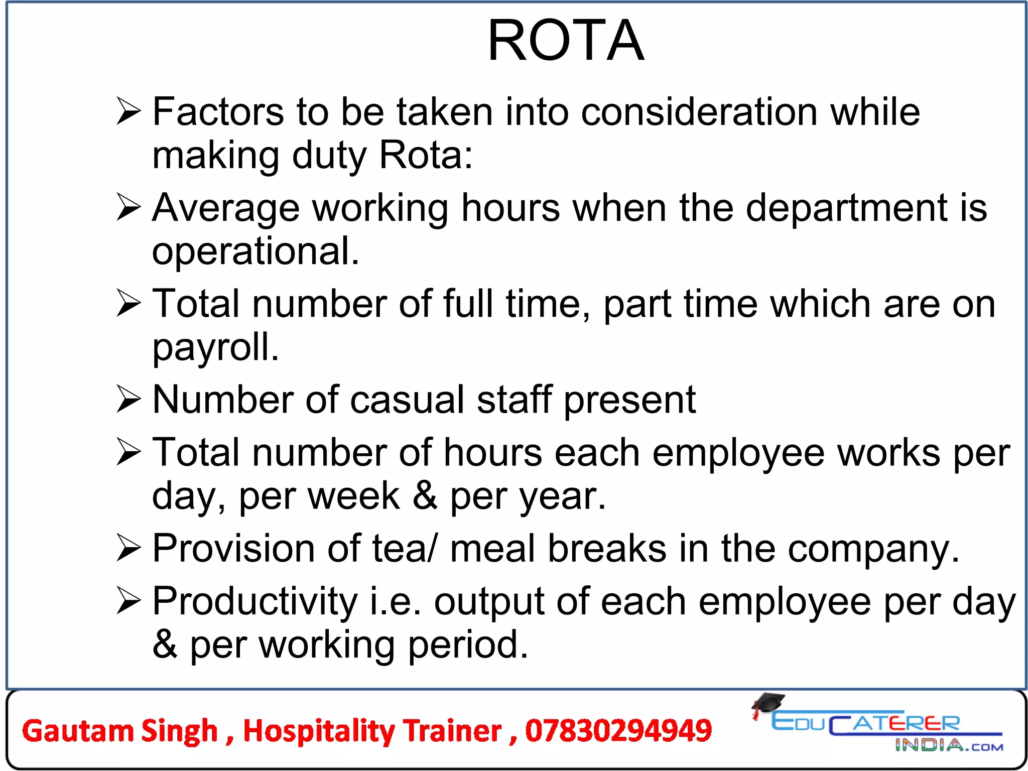duty-rotas-and-work-schedule | PPT