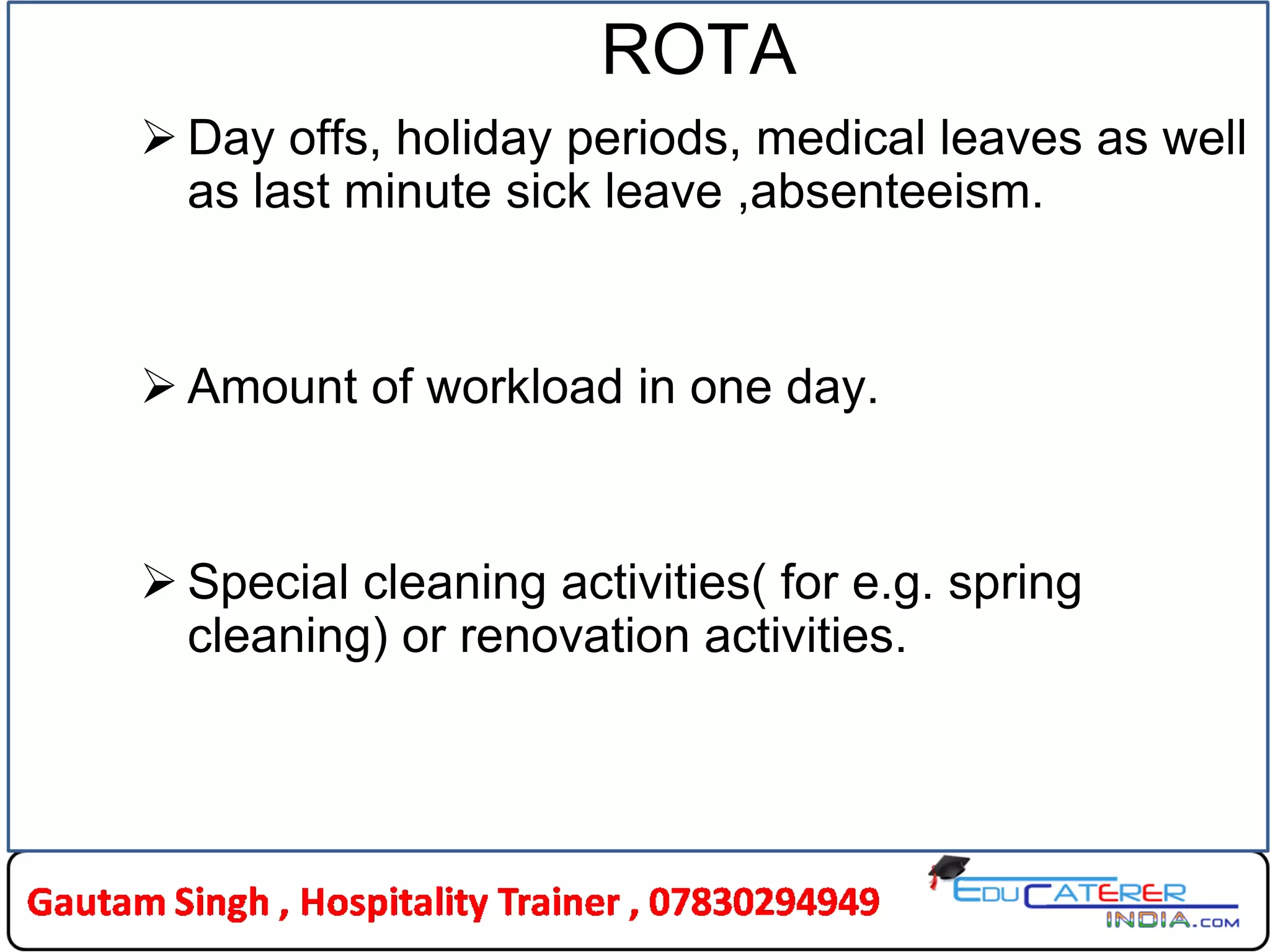 duty-rotas-and-work-schedule | PPT