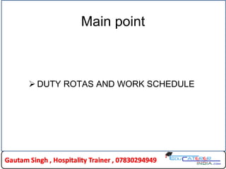 duty-rotas-and-work-schedule | PPT
