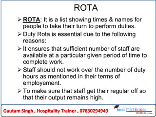 duty-rotas-and-work-schedule | PPT