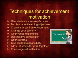 educational psychology- achievement motivation | PPTX