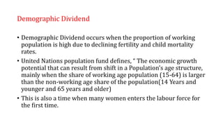 Unit 4 e) Population and Development | PPTX