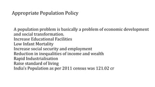 Unit 4 e) Population and Development | PPTX