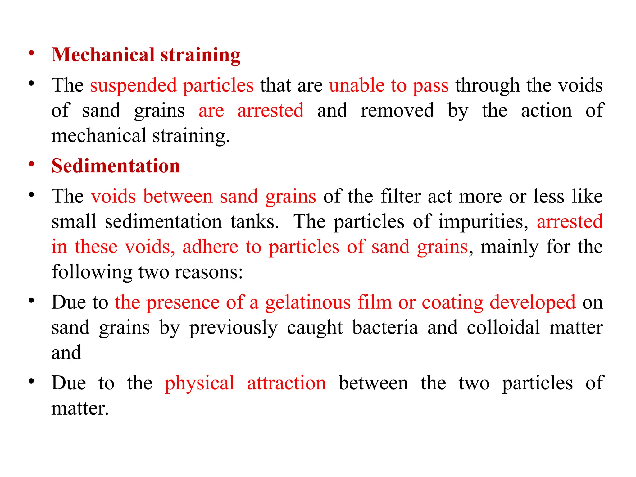 Filtration of Water in Water Treatment.ppt
