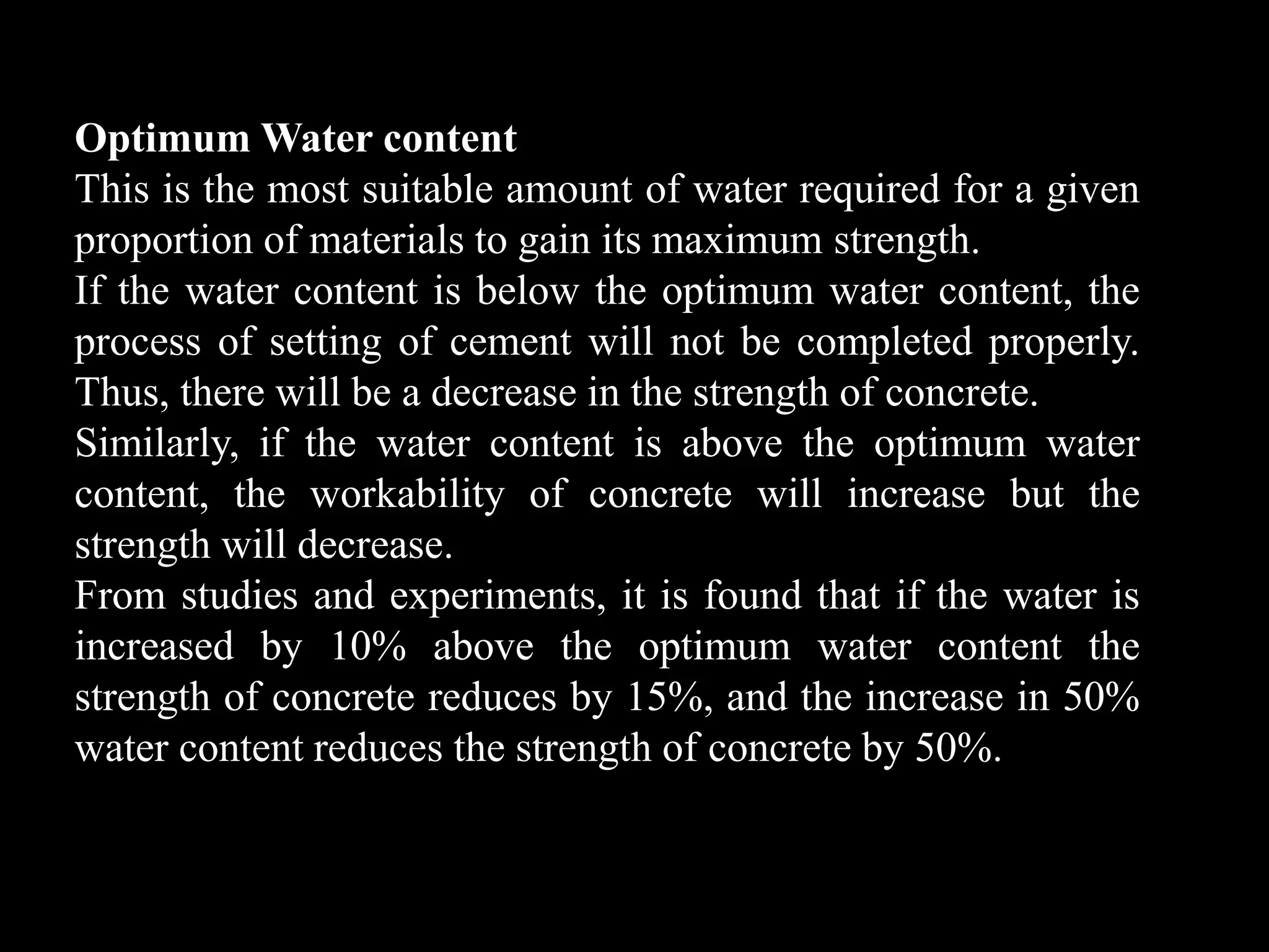 Water / Cement ratio – Abram’s Law – Gel/space ratio – Gain of strength ...