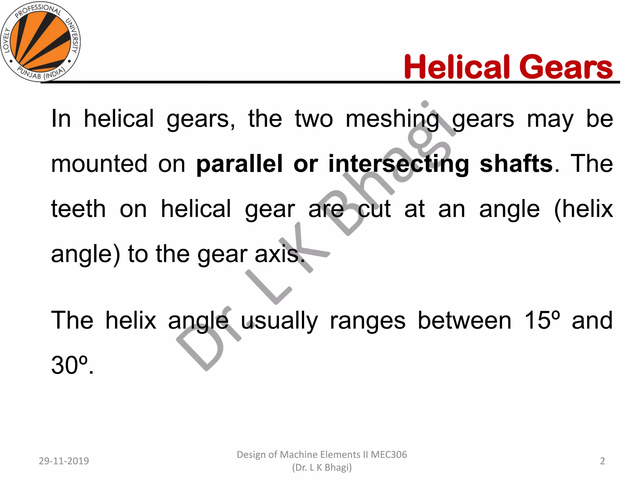 Unit 4 helical gear | PDF