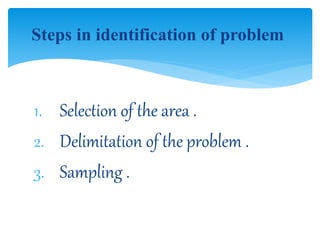 Unit 4 identification of research problem | PPTX