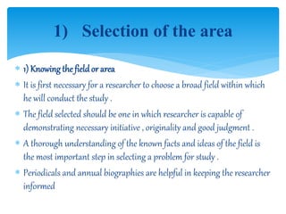 Unit 4 identification of research problem | PPTX