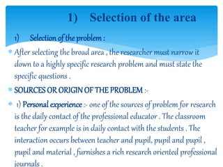 Unit 4 identification of research problem | PPTX