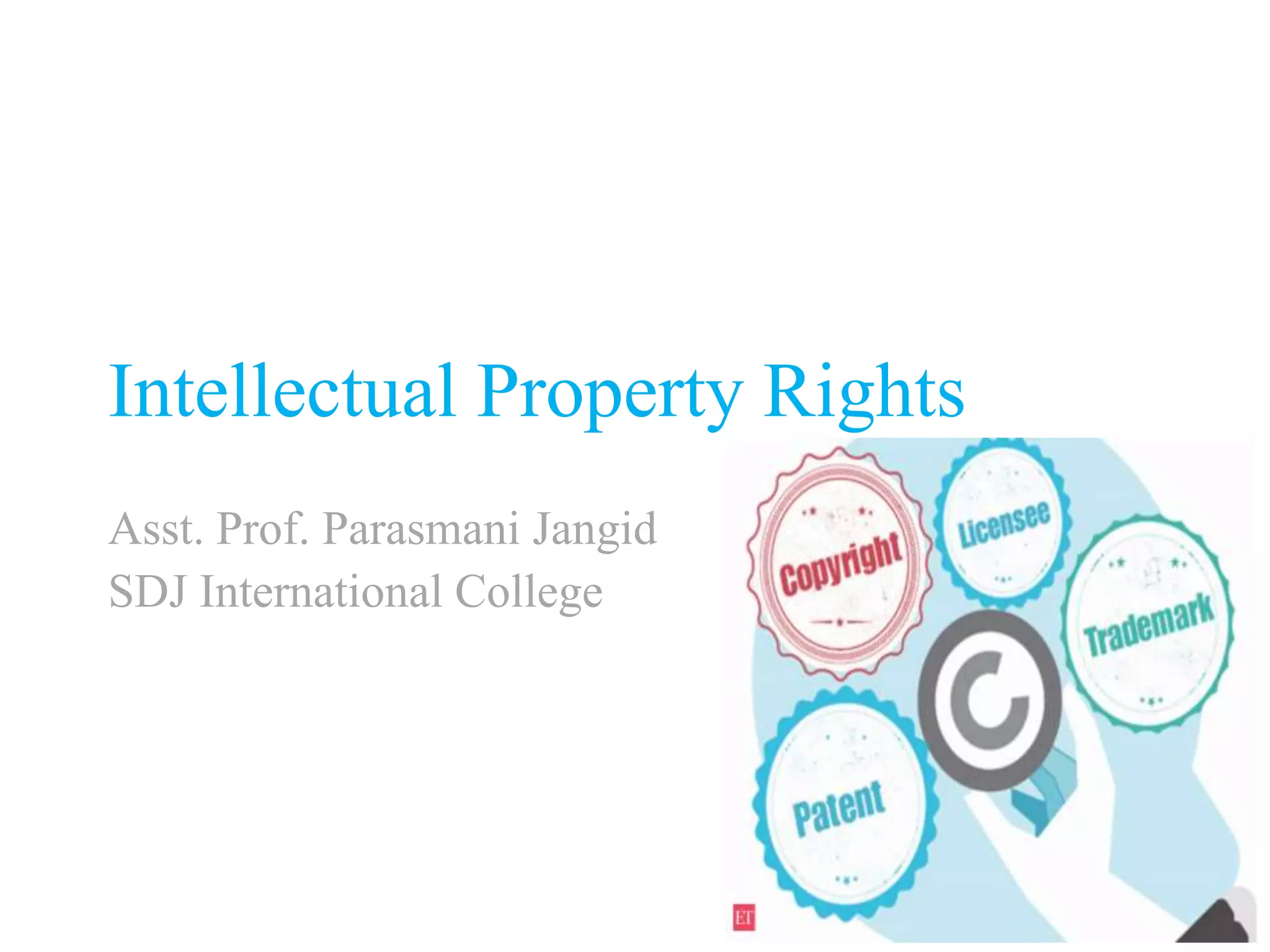 Intellectual property rights | PPTX