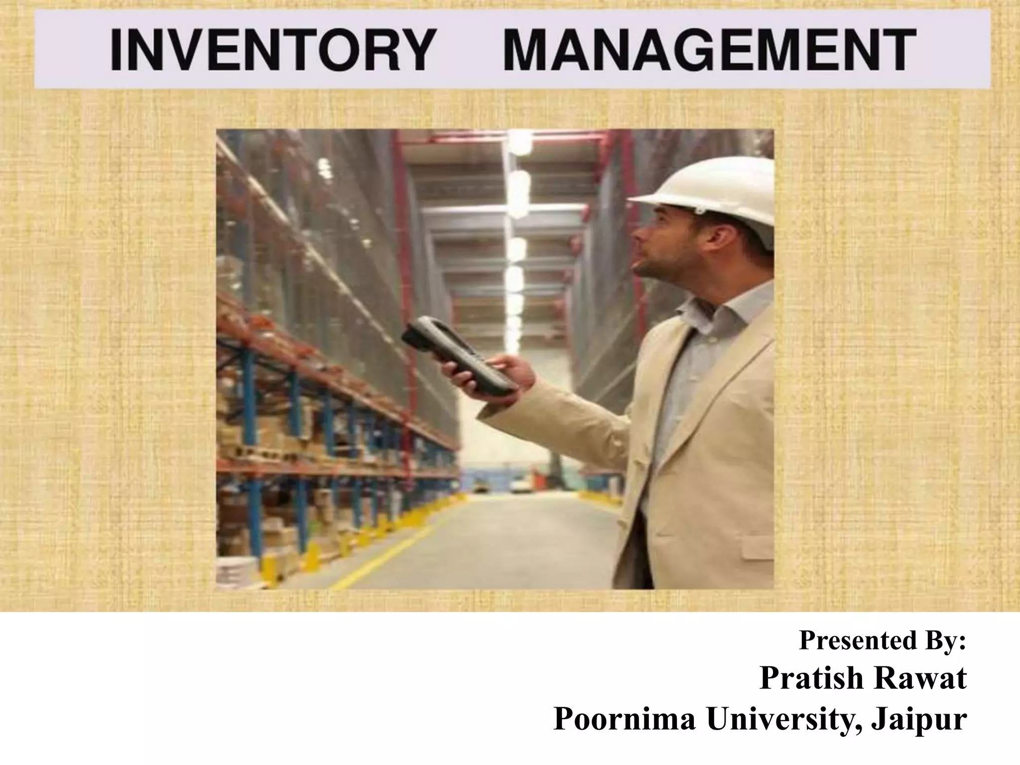 Inventory management | PPTX