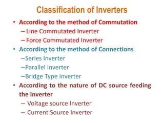 Unit 4 inverters (part-1) | PPTX