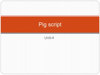 Unit 4 lecture-3 | PPTX
