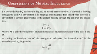 Mutual Induction and Mutual Inductance: Coefficient, Unit and Two Plane ...