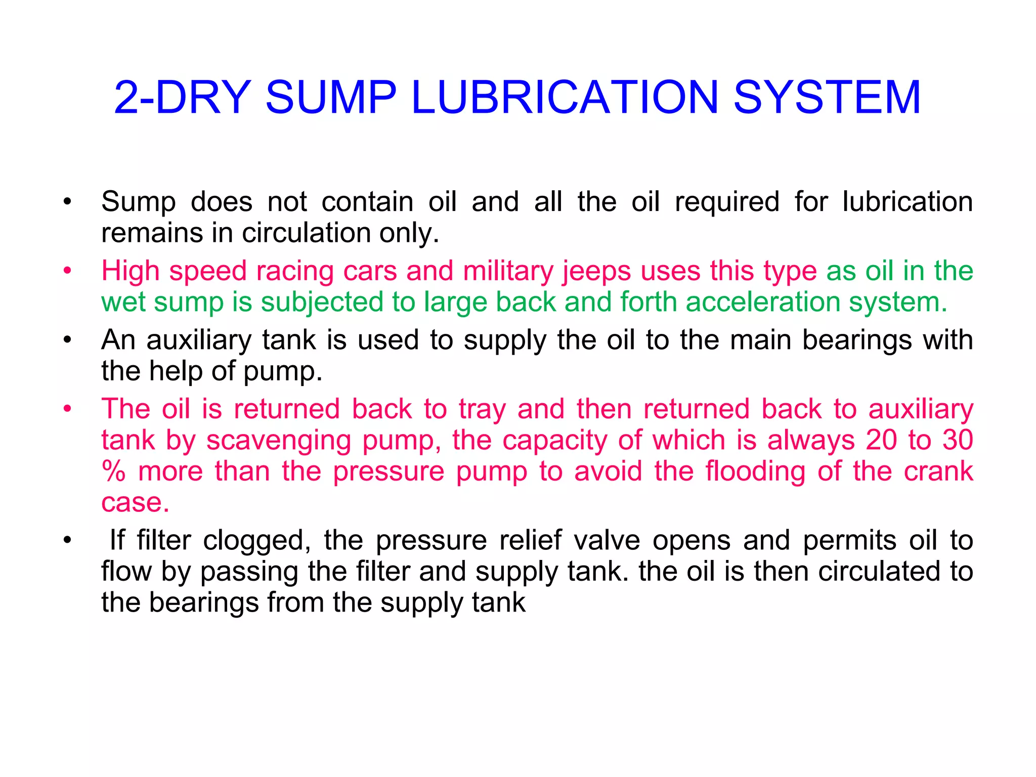 Unit 4 lubrication system | PPTX