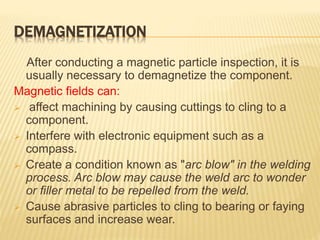Unit 4 magnetic particle testing | PPTX