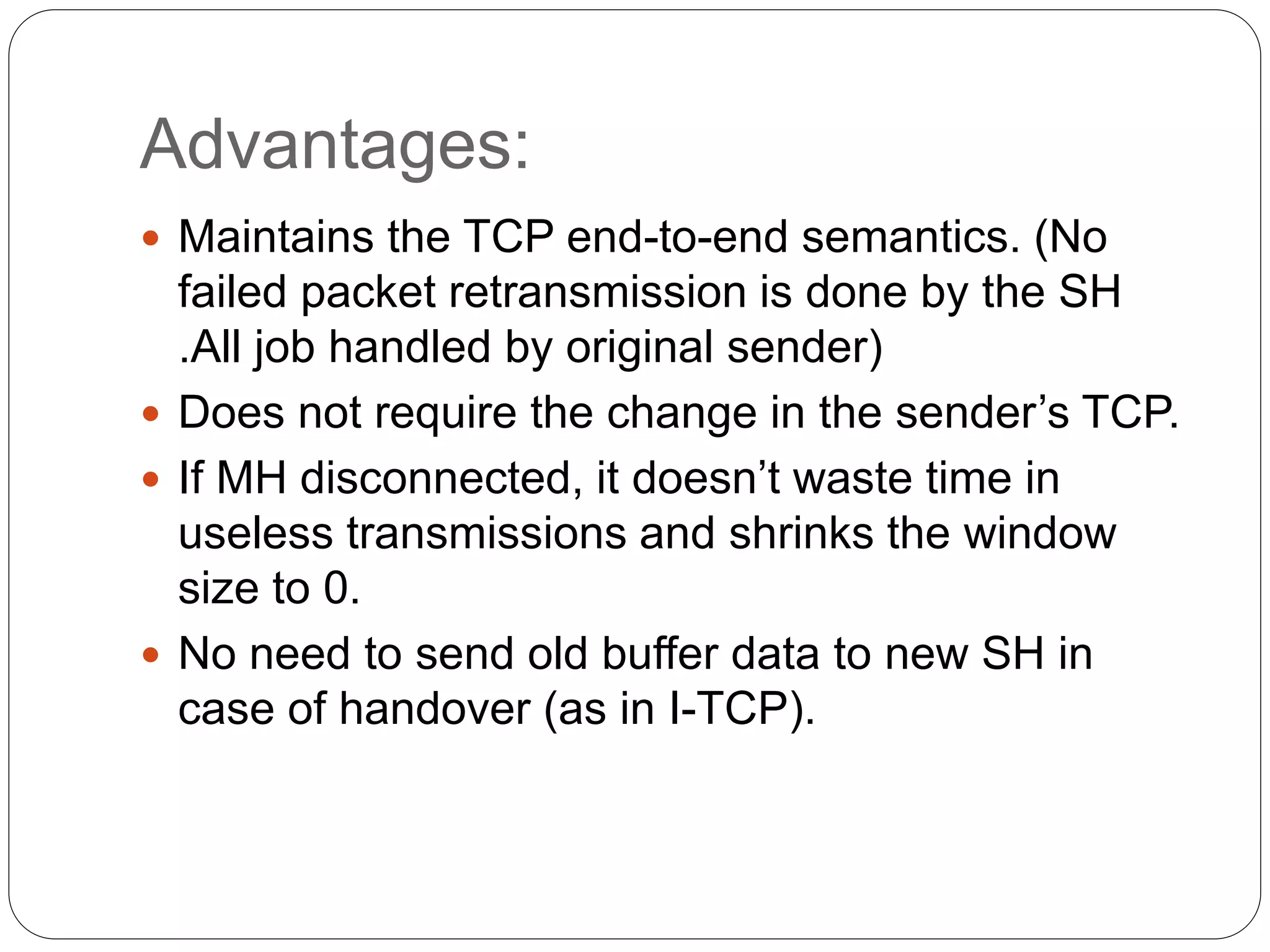 Mobile Transport Layer Pptx Computer Networking Computing 4342