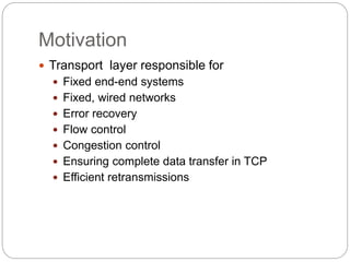 Mobile Transport layer | PPTX