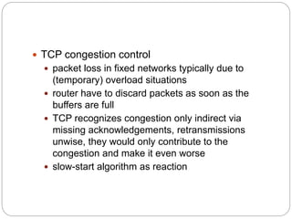 Mobile Transport layer | PPTX