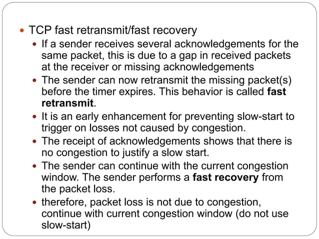 Mobile Transport layer | PPTX | Computer Networking | Computing