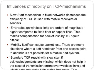 Mobile Transport layer | PPTX