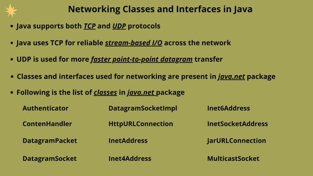 Unit-4 networking basics in java | PDF