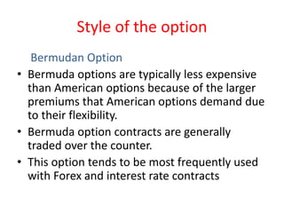 Unit 4 option pricing | PPT