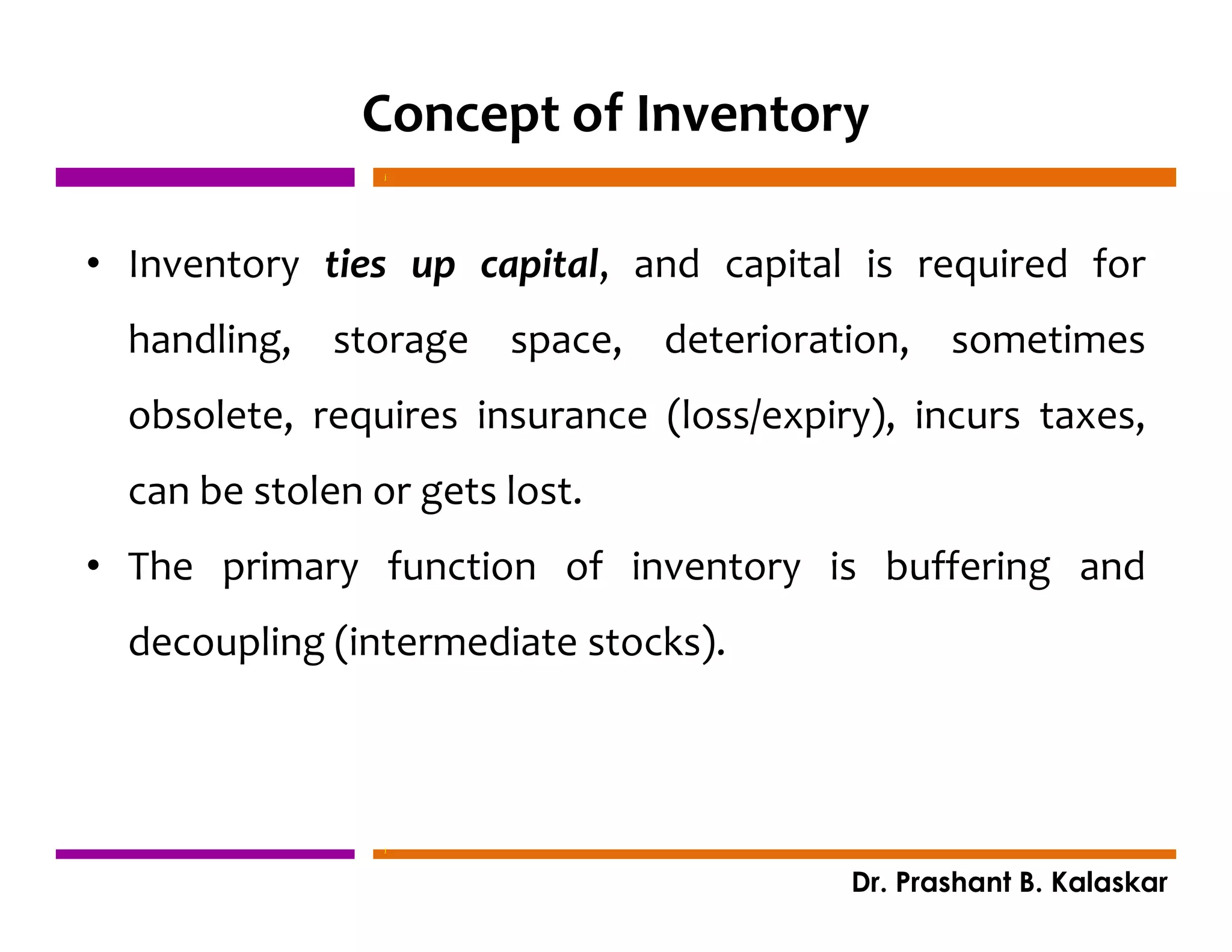 Inventory Planning & Control | PDF