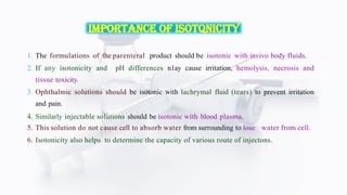 UNIT-4 PARENTERAL PRODUCTS. FIFTH SEM B. PHARM | PDF