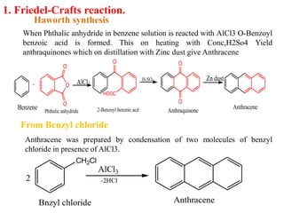 Reaction of anthracene | PPTX