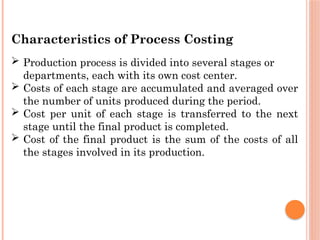 Unit - 4 : Introduction of Process Costing.pptx