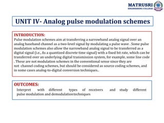 Unit-4 Pulse analog Modulation.ppt | Digital Audio | Computer Software ...