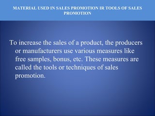Salesmanship and sales promotion | PPT