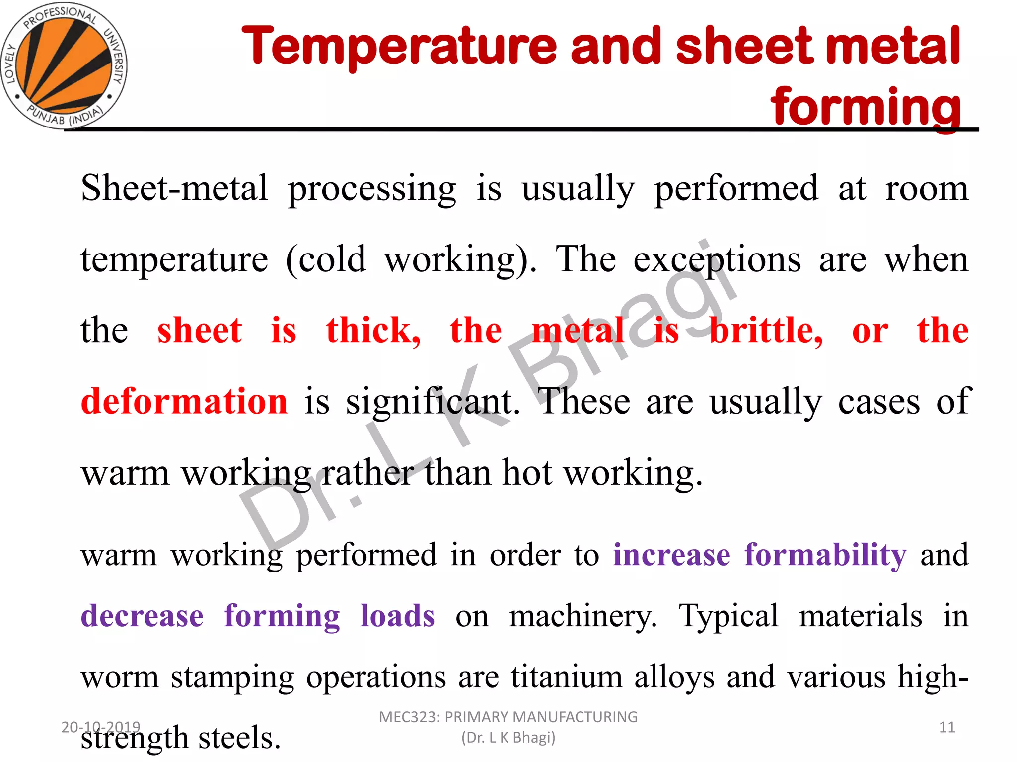 Sheet metal operations part 1 | PDF