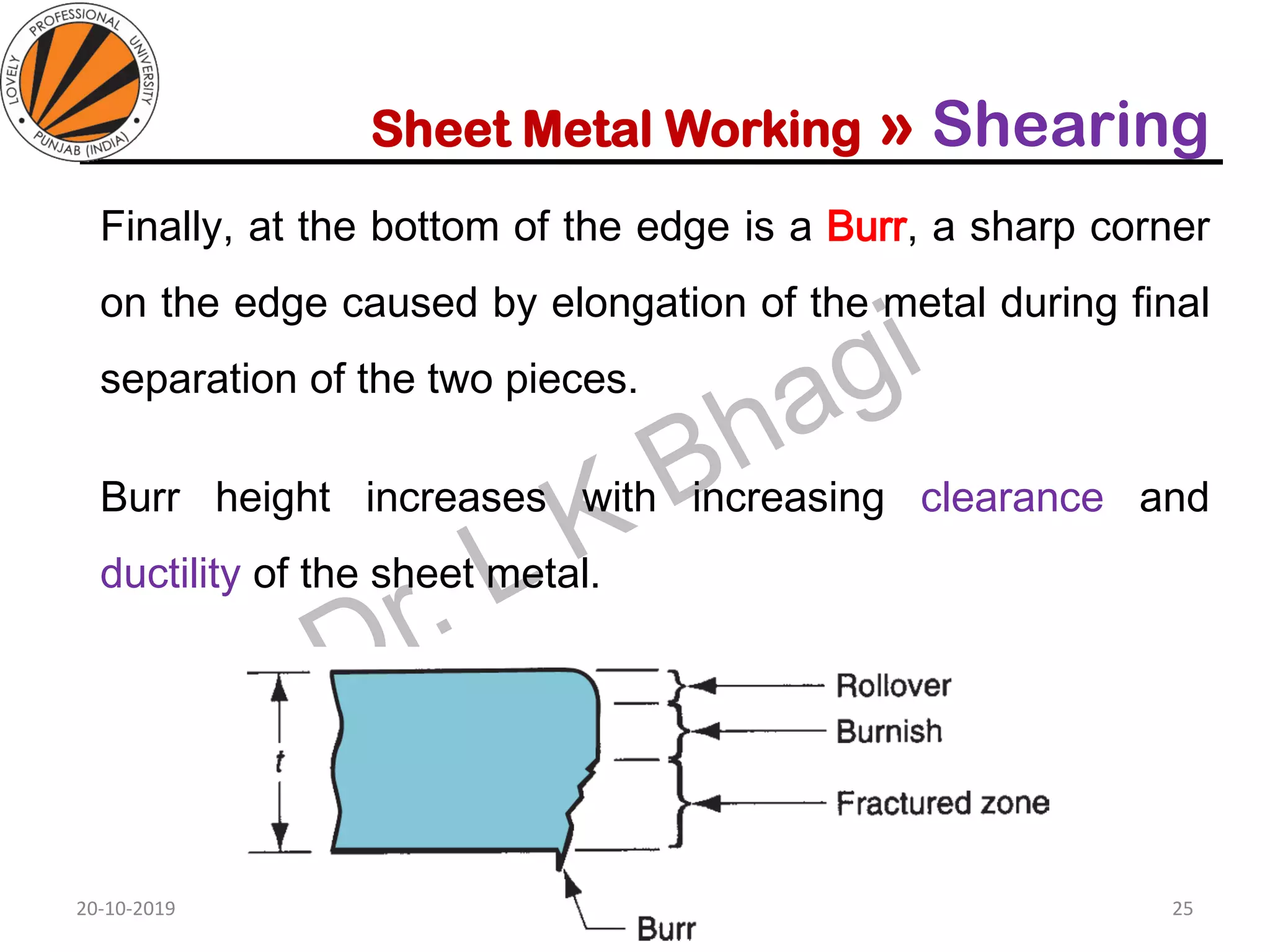 Sheet metal operations part 1 | PDF