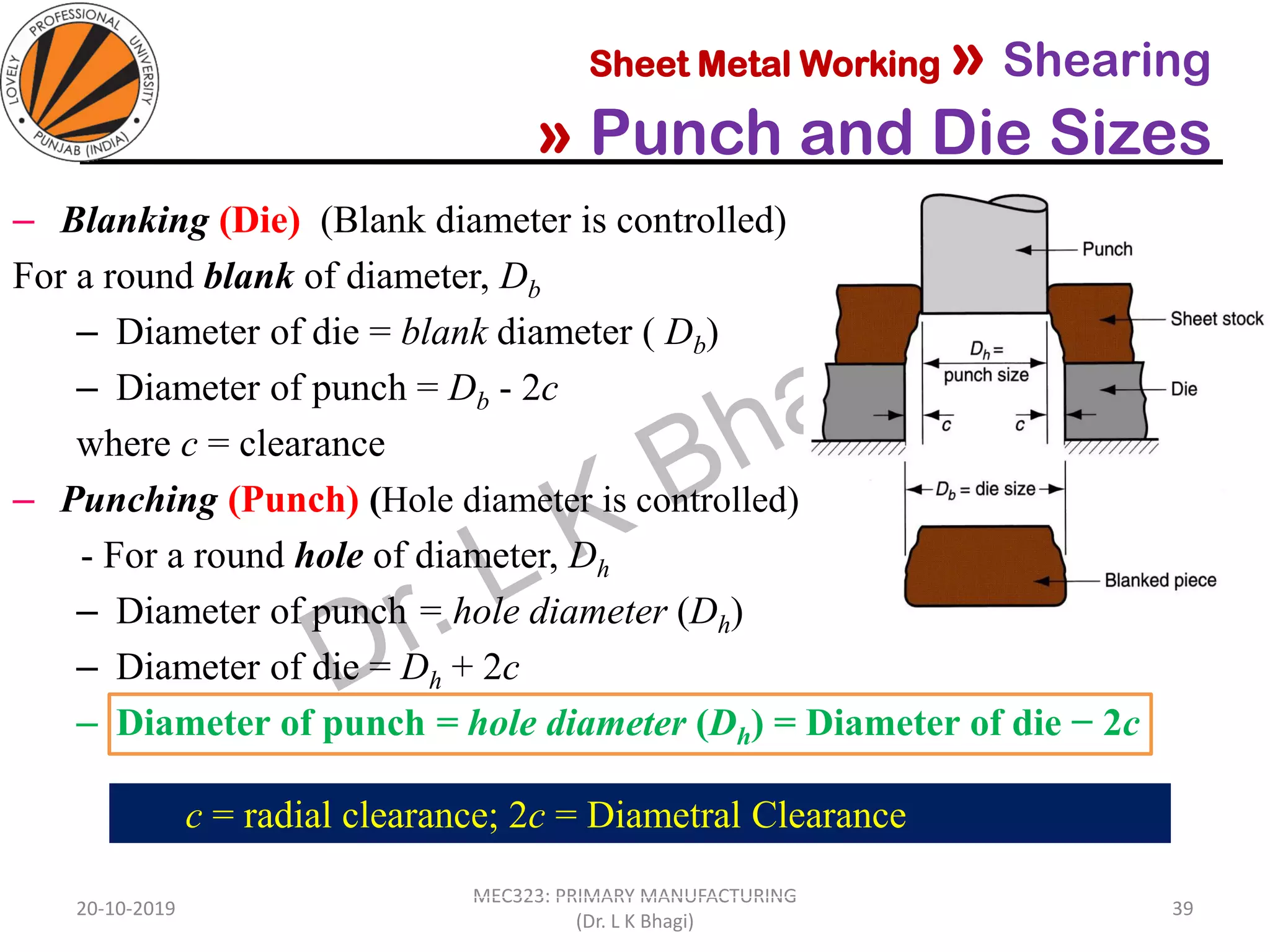 Sheet metal operations part 1 | PDF