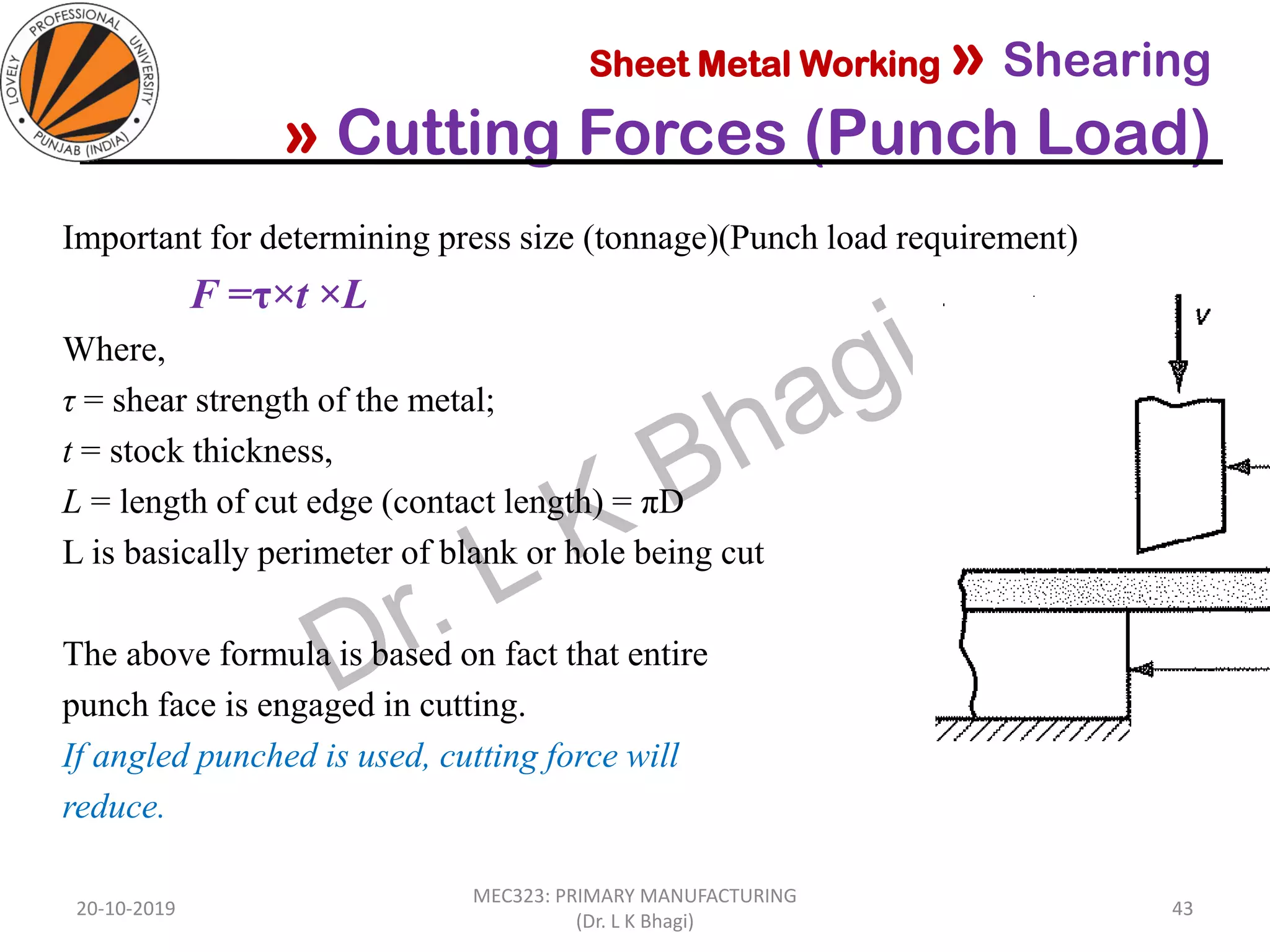 Sheet metal operations part 1 | PDF