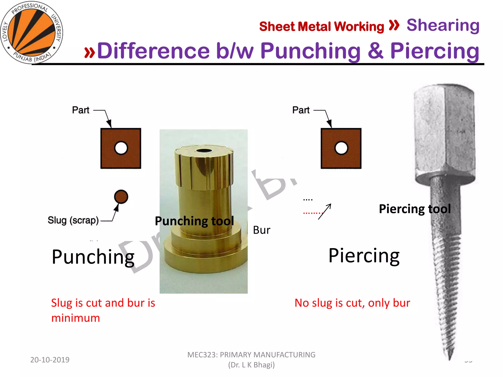 Sheet metal operations part 1 | PDF