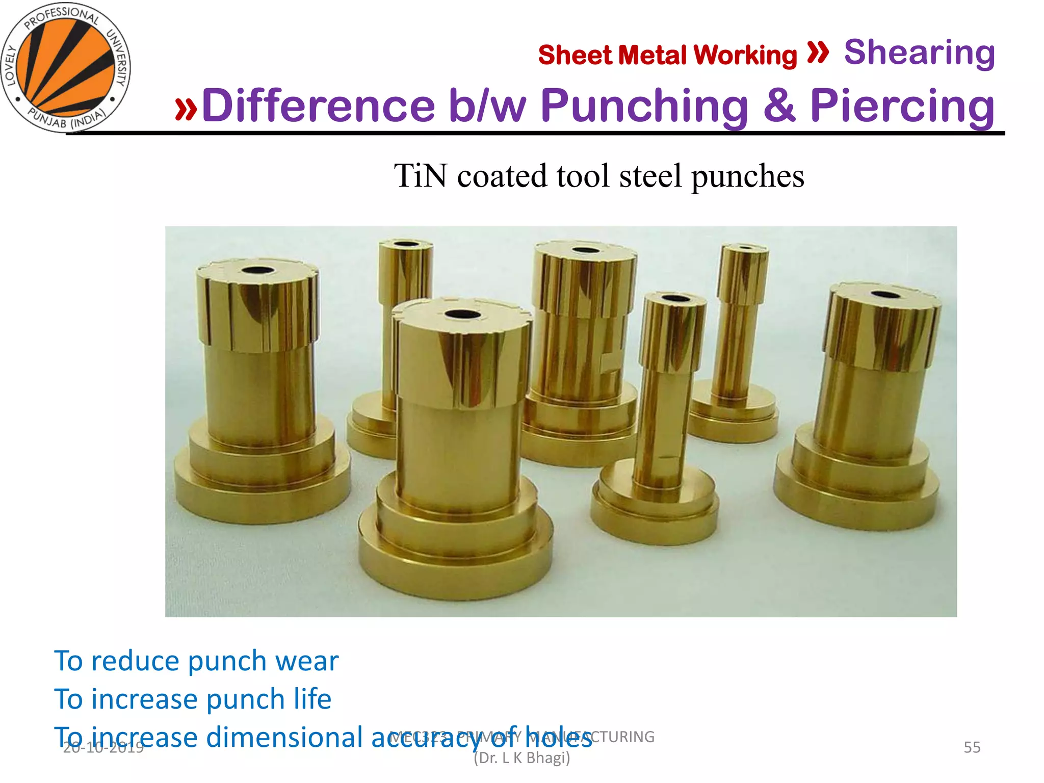 Sheet metal operations part 1 | PDF