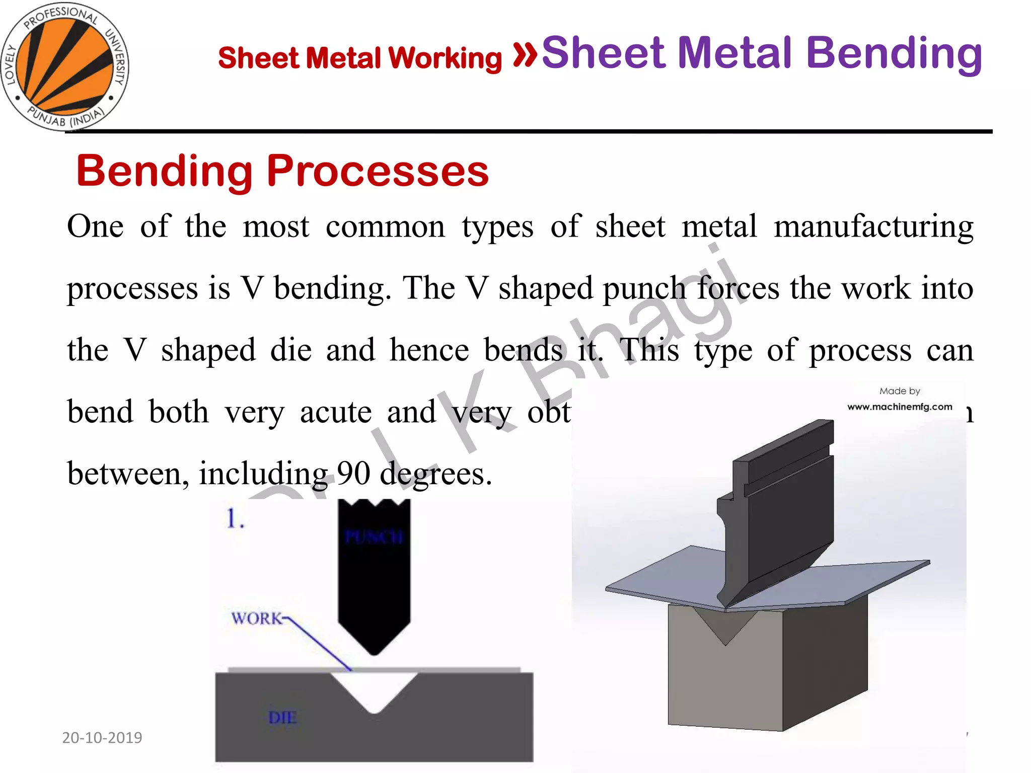 Sheet metal operations part 1 | PDF