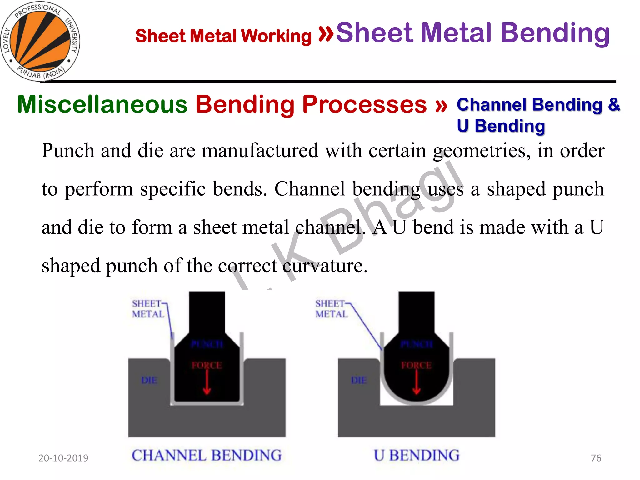 Sheet metal operations part 1 | PDF