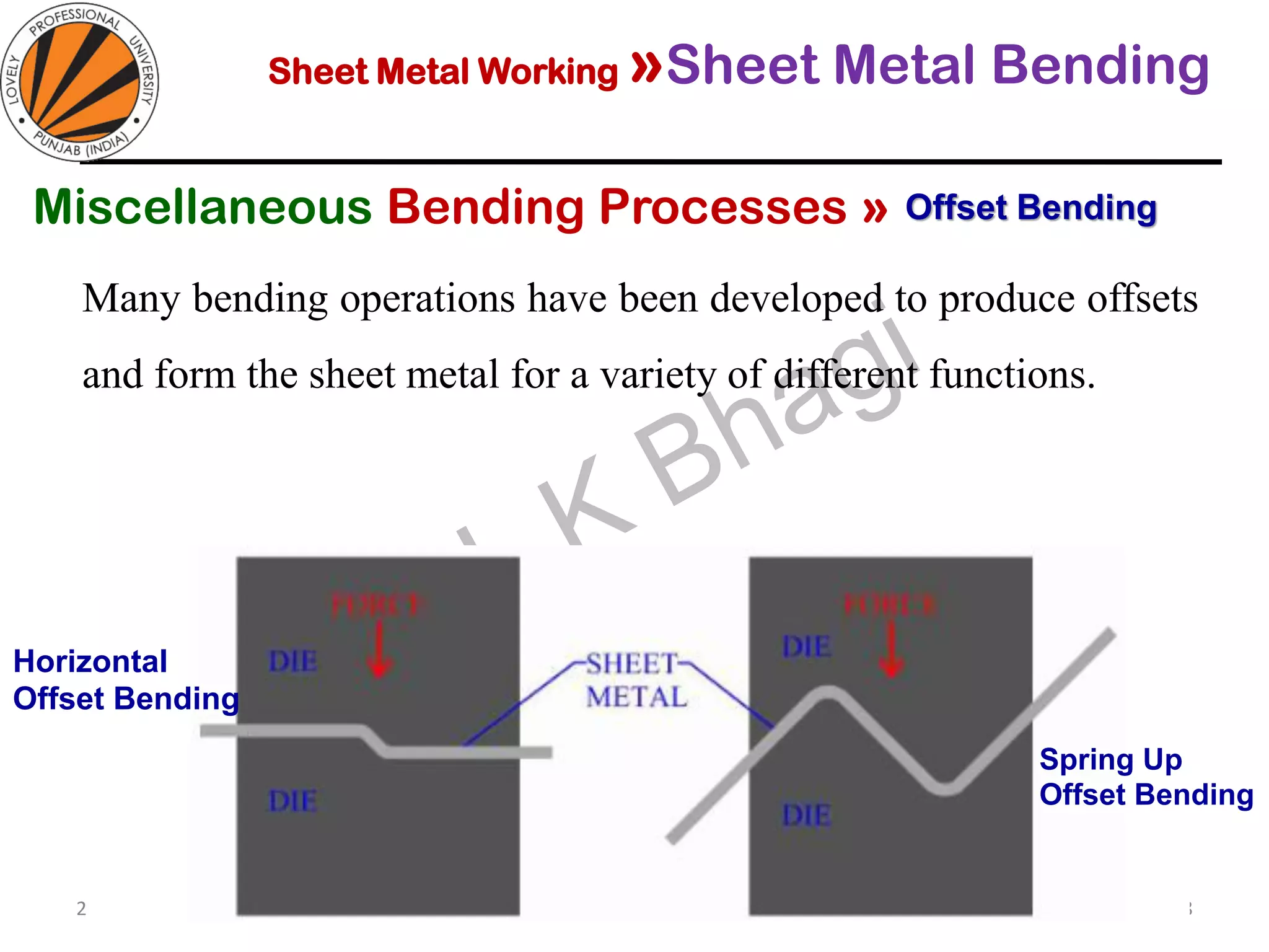 Sheet metal operations part 1 | PDF
