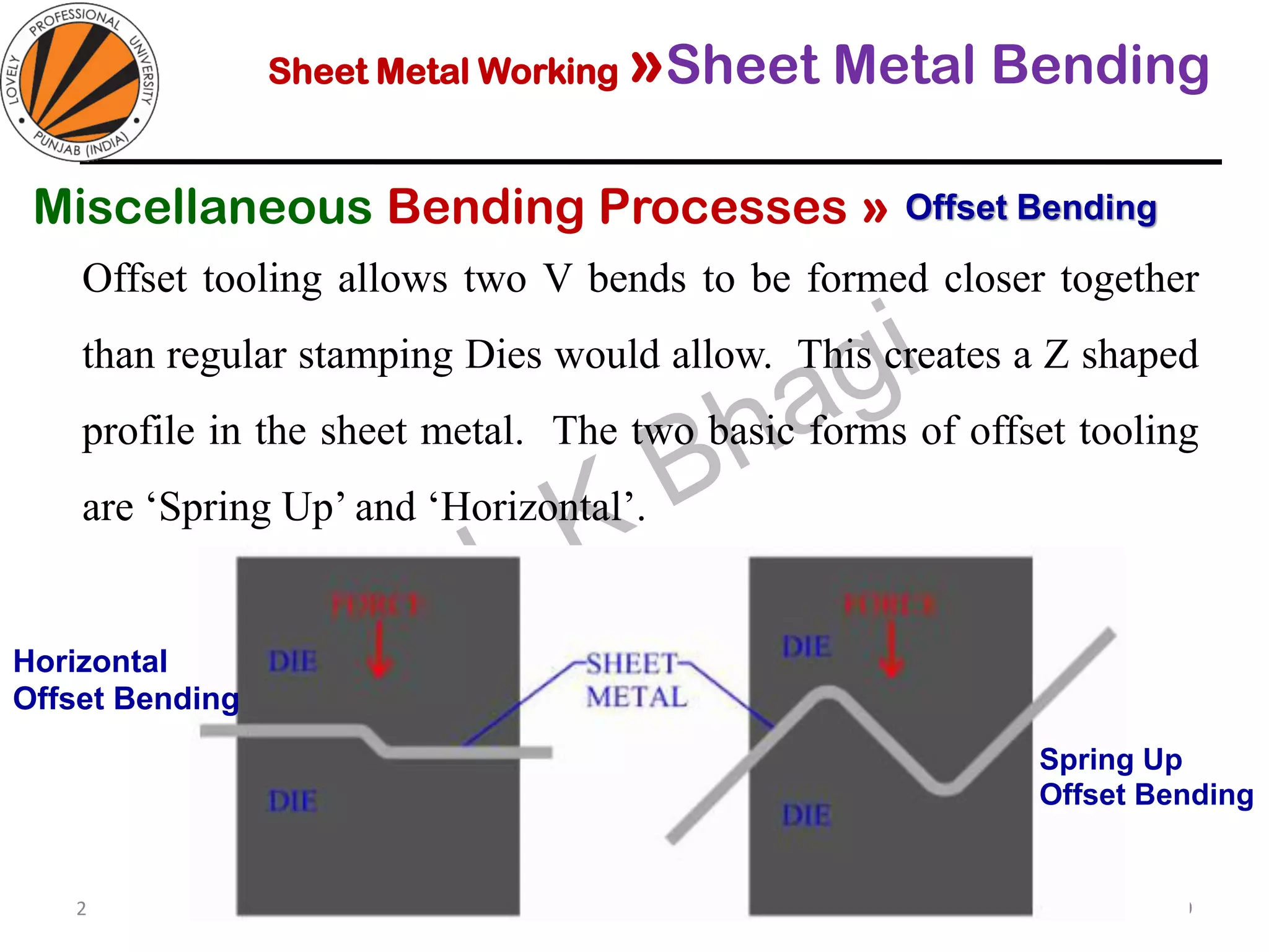 Sheet metal operations part 1 | PDF