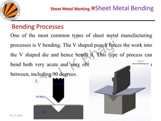 Unit 4 sheet metal operations part 1 | PPTX