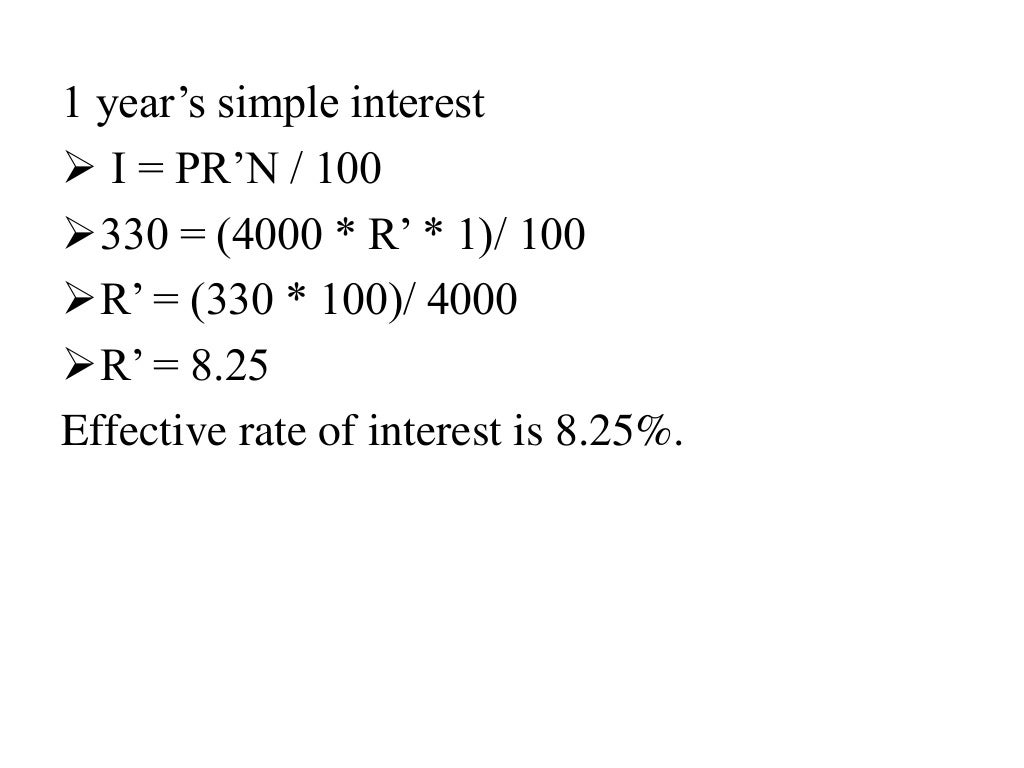 Unit 4 simple and compound interest