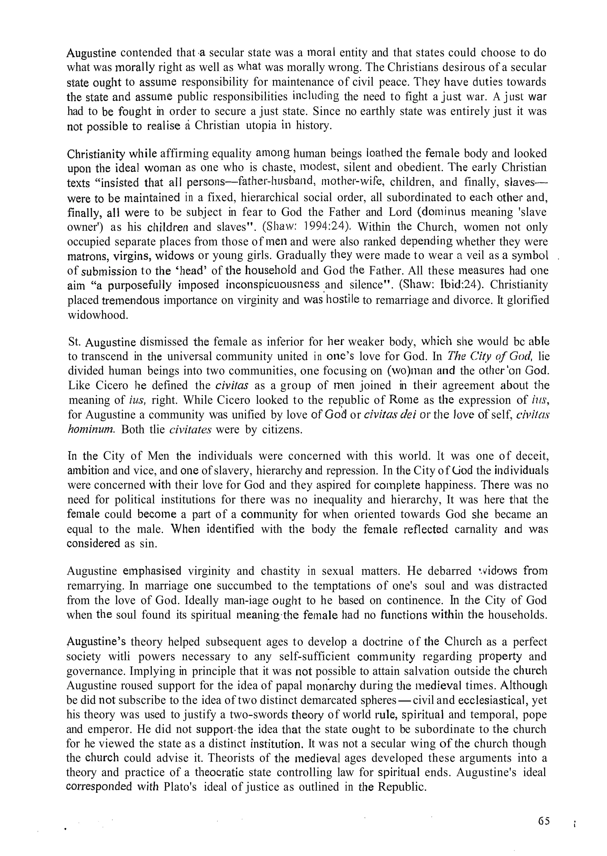 st. augustine & st. thomas aquinas | PDF