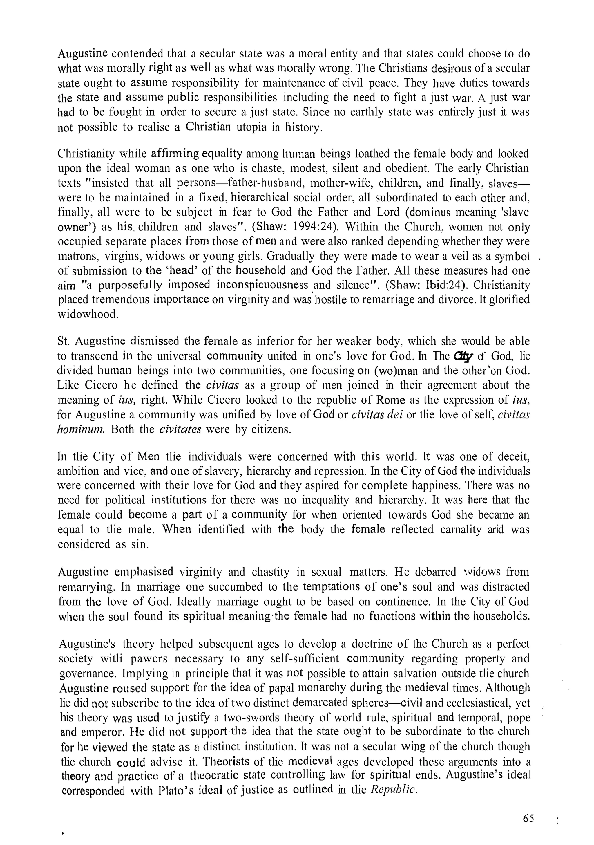 st. augustine & st. thomas aquinas | PDF