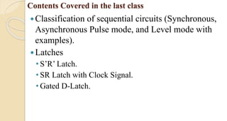 unit-4 (STLD) Lecture2.pptx | Consumer Electronics | Technology & Computing
