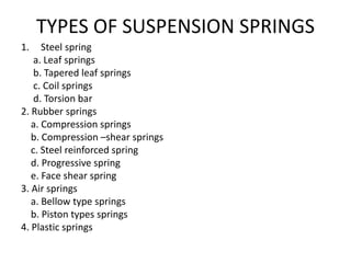 Unit 4 suspension and brakes | PPTX | Auto Technology | Automotive